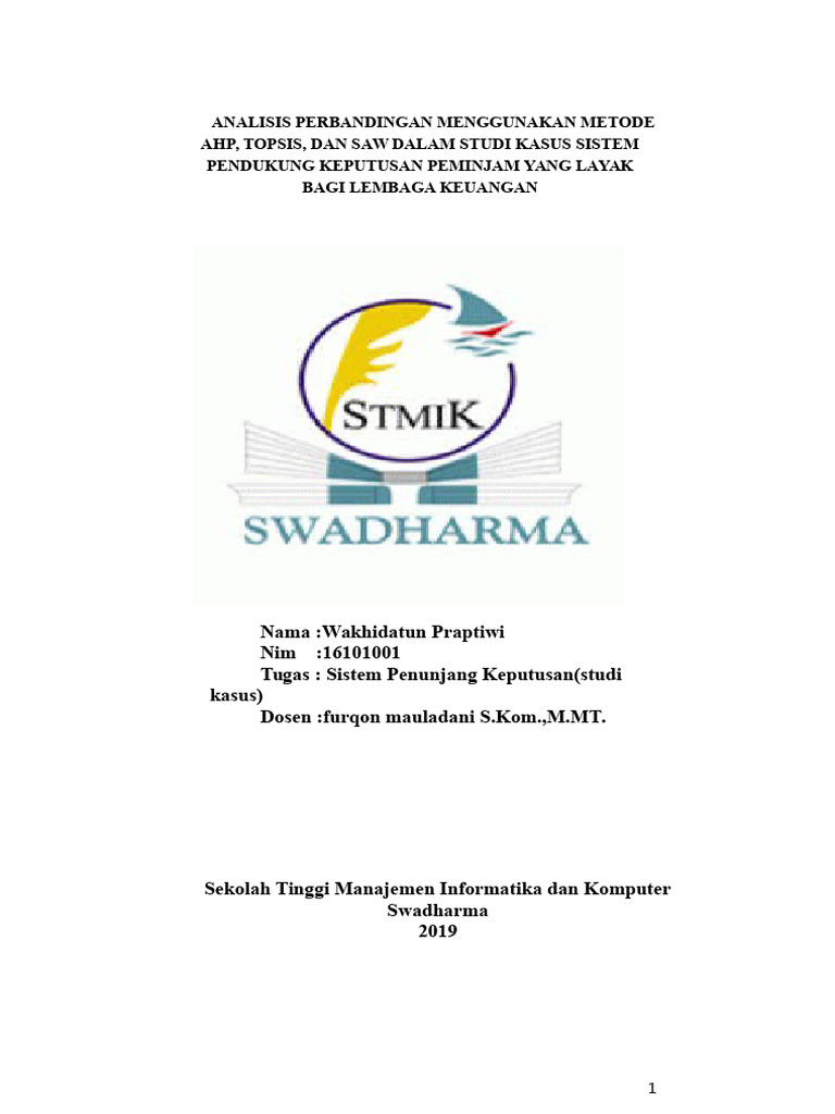 Analisis Perbandingan Menggunakan Metode | PDF | Komputer