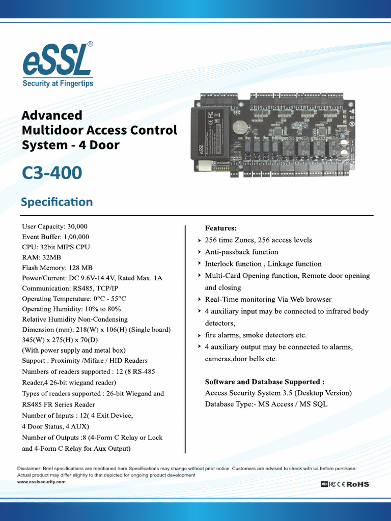 C3 Series Brochure Pdf Security Alarm Computing