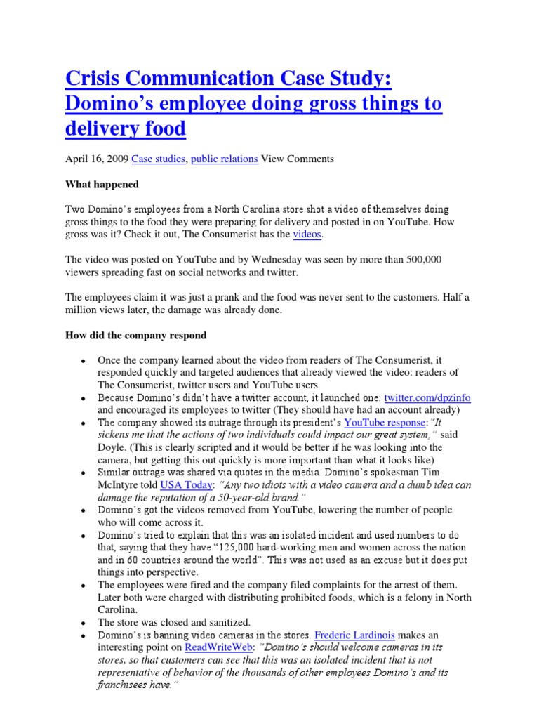 Crisis Communication Case Study | PDF | Johnson & Johnson | Social Media