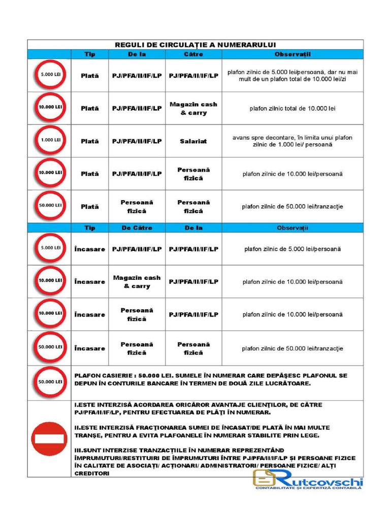 Reguli Numerar | PDF