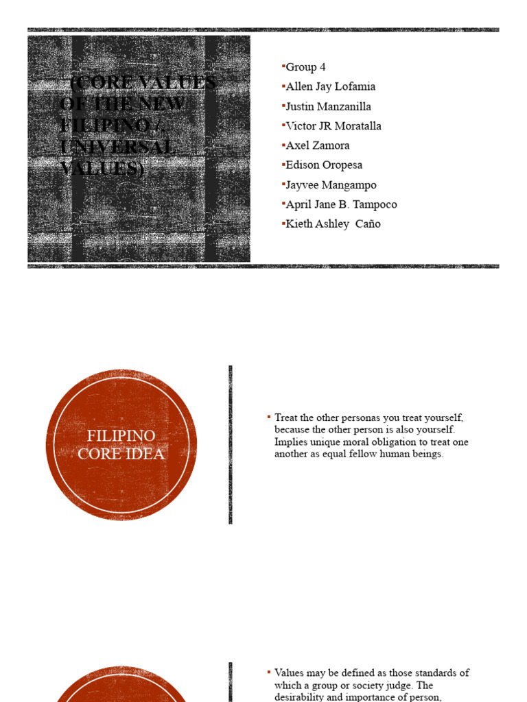 Core Values | PDF | Psychology | Psychological Concepts