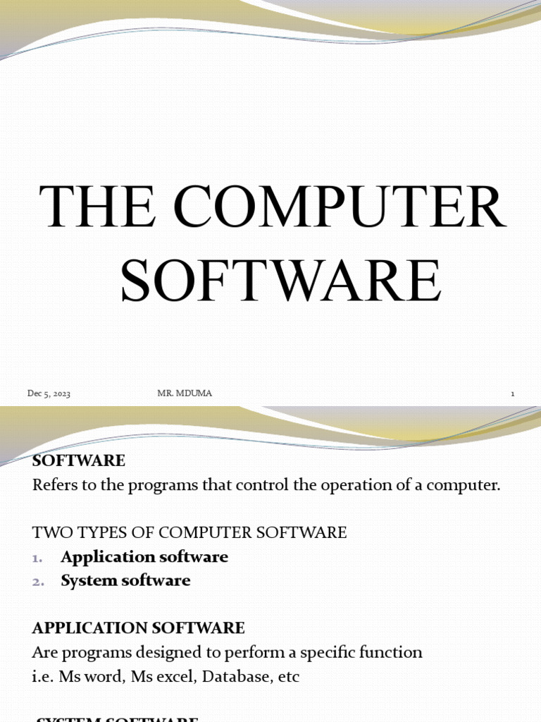 The Computer Software | PDF | Operating System | Icon (Computing)