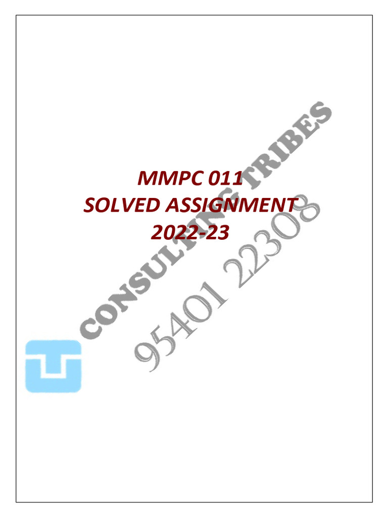 MMPC 011 CT | PDF | Organizational Behavior | Stress (Biology)