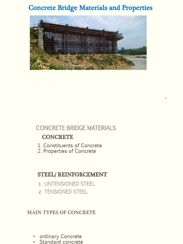 2 Concrete Bridge Materials and Properties | PDF | Concrete ...