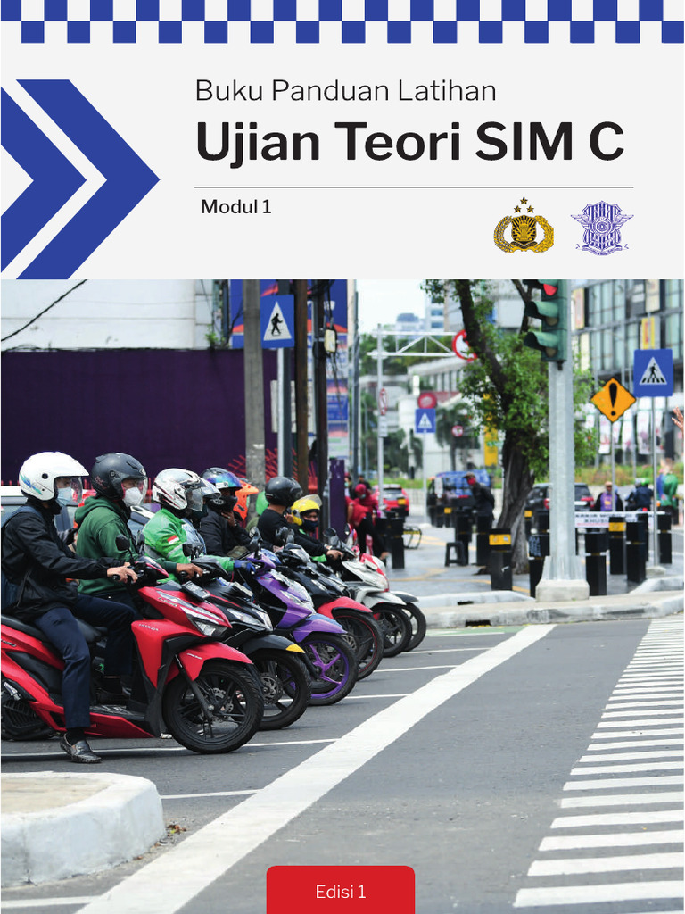 Buku Panduan Latihan Ujian Teori Sim C Modul 1 | PDF