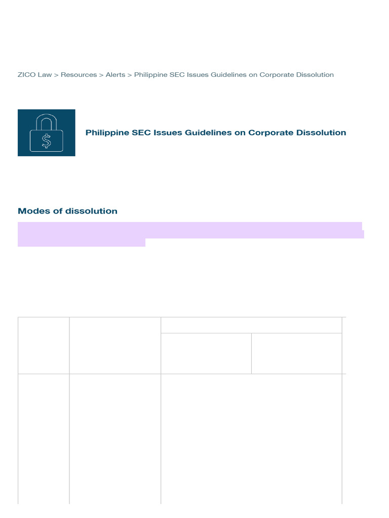 Corporate Dissolution Guidelines | PDF | Money Laundering | Corporations