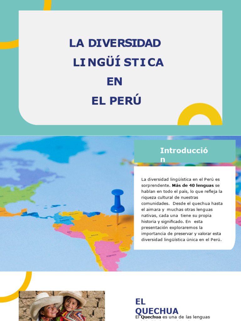 La Diversidad Linguistica en El Peru | PDF | Perú | Lingüística