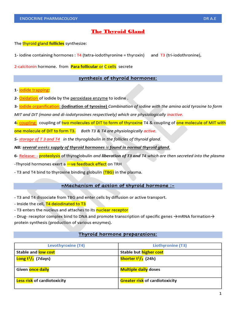 The Thyroid Gland PRINT 2021 | Download Free PDF | Thyroid | Vitamin D