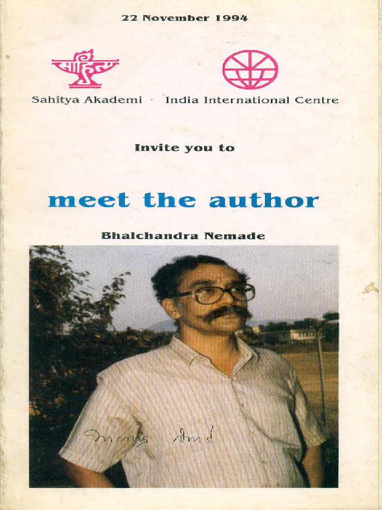 Bhalchandra Nemade | PDF