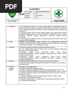 Sop Pelayanan Klaster 4 (Klaster Penanggulangan Penyakit Menular) Revisi | PDF | Sains & Matematika