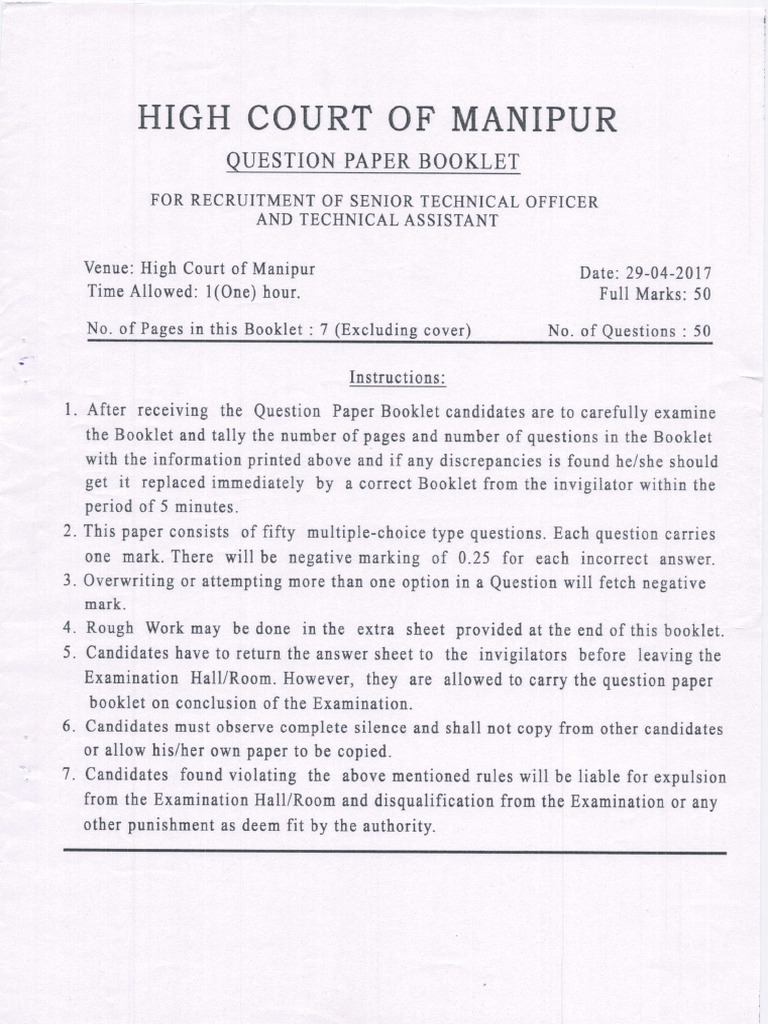Senior Technical Officer and Technical Assistant | PDF | Computer ...