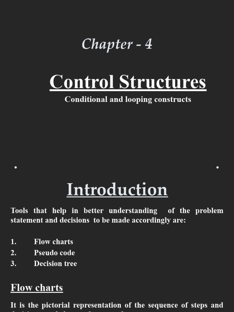 Chapter - 4 Control Structures | PDF | Control Flow | Computer Program Chapter - 4 Control Structures | PDF | Control Flow | Computer Program