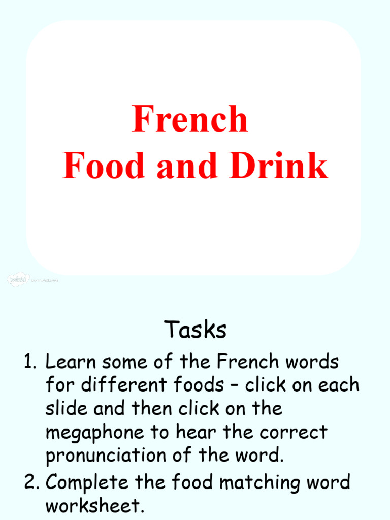 T T 6248 French Food Powerpoint | PDF