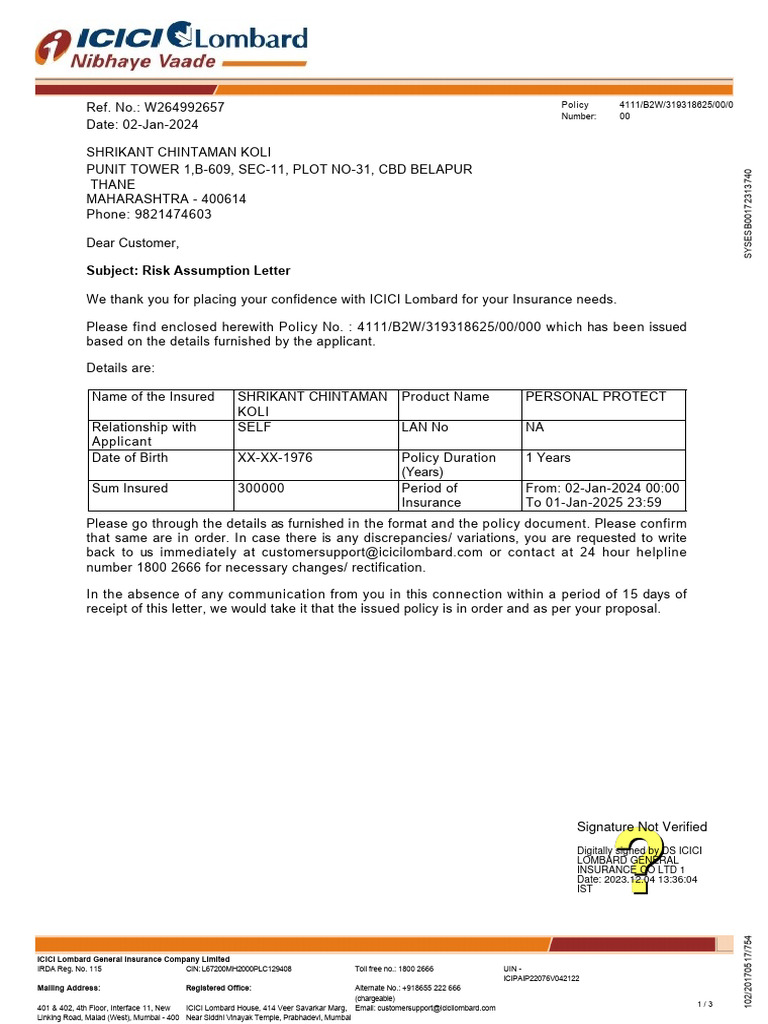View Document | PDF | Insurance | Private Law