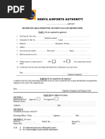 Airport Security Pass Application Form | PDF | Airport | Justice