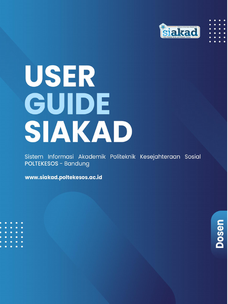 SIAKAD User Guide Dosen | PDF