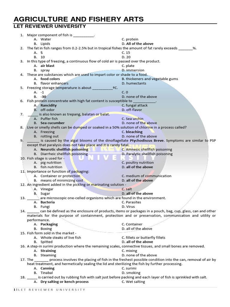 Afa Reviewer A | PDF | Sodium Chloride | Water