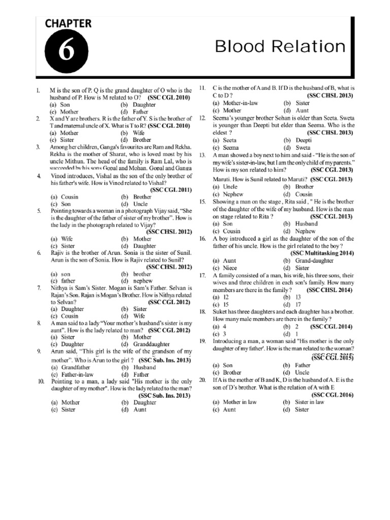 Blood Relation | PDF