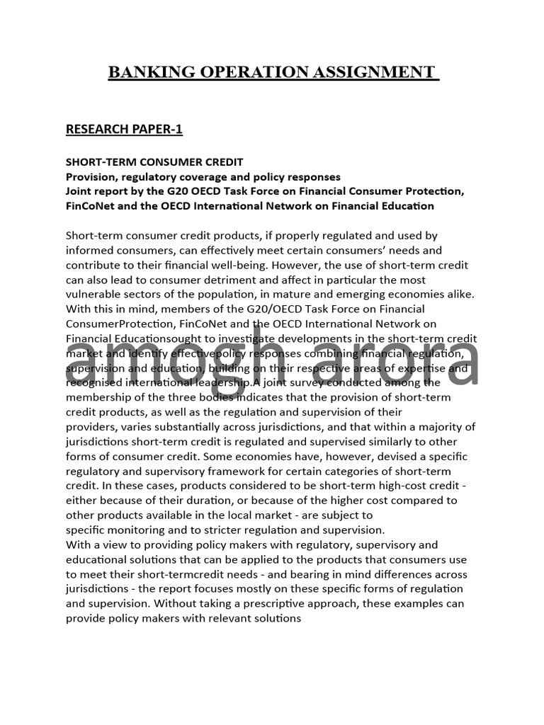 Short-Term Credit Regulation Insights | PDF | Banks | Market Liquidity