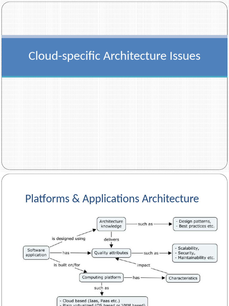 Software Architecture Issues On Cloud | PDF | Cloud Computing | Encryption