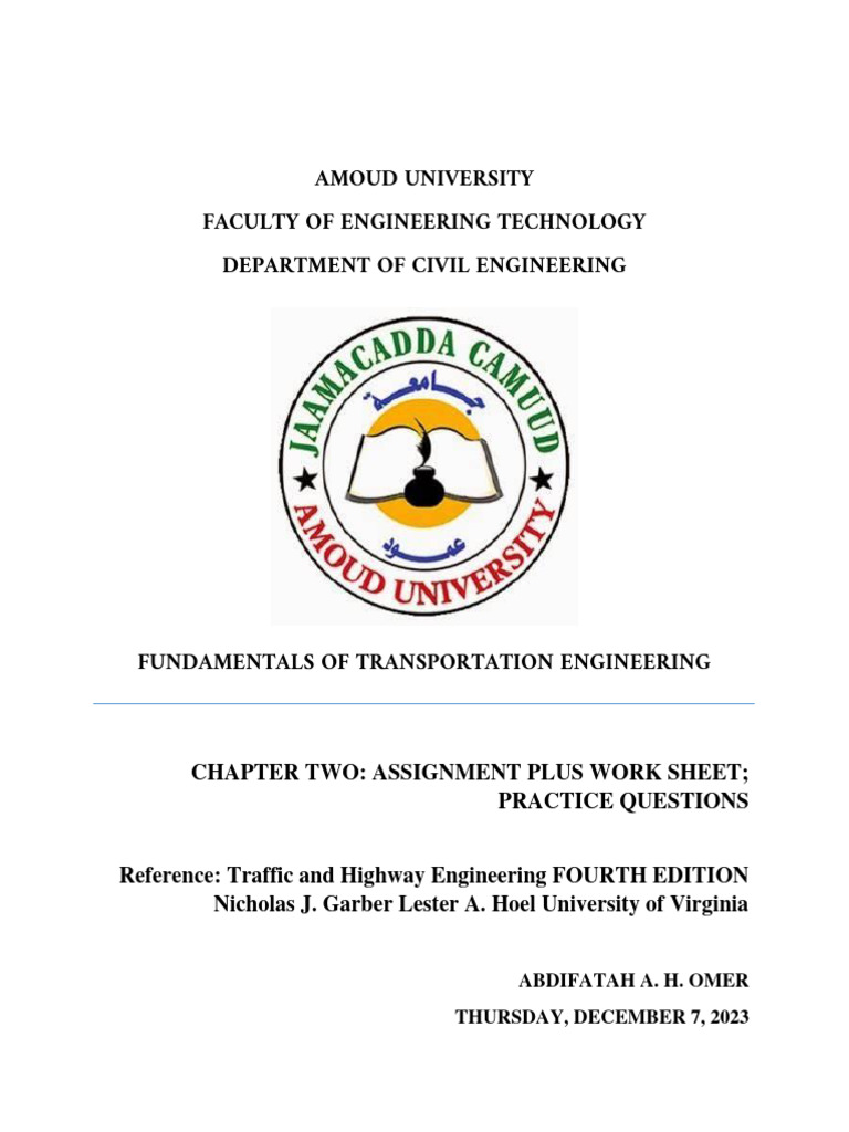 Assignment Plus Work Sheet | PDF | Transport | Economies