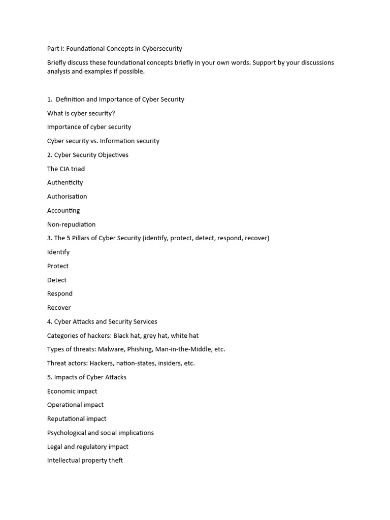 Foundational Concepts | PDF | Security | Computer Security Foundational Concepts | PDF | Security | Computer Security