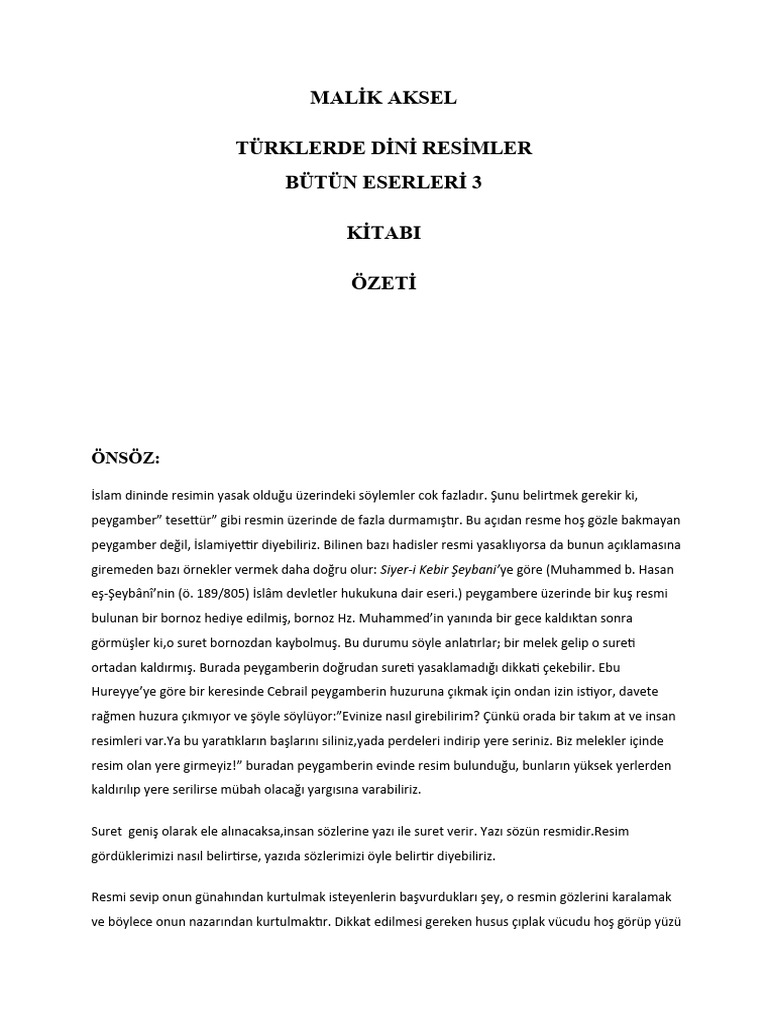 TÜRKLERDE DİNİ RESiMLER Son | PDF