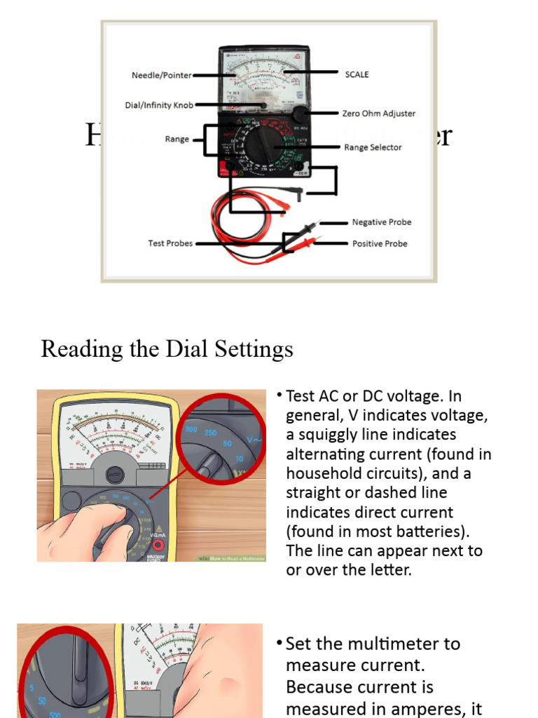 How To Read A Multimeter | PDF | Direct Current | Electrical Resistance ...