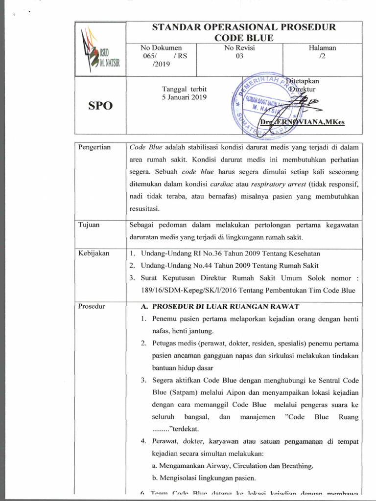 Spo Code Blue1 | PDF