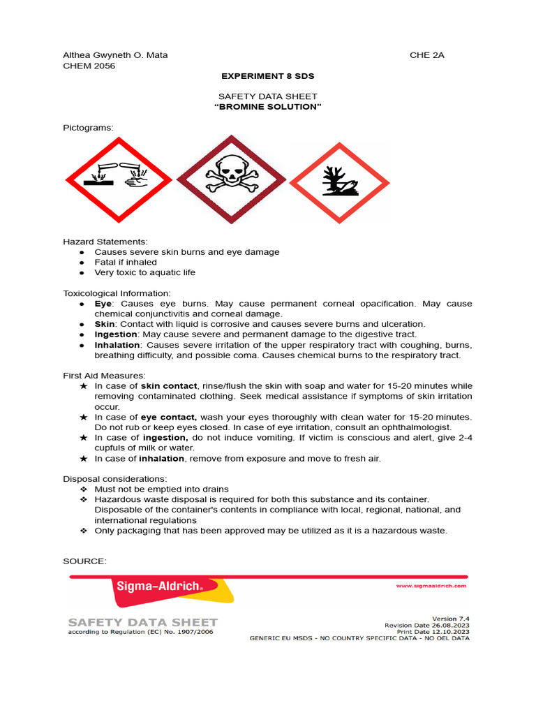 SDS Experiment 8 | PDF | Burn | Injury