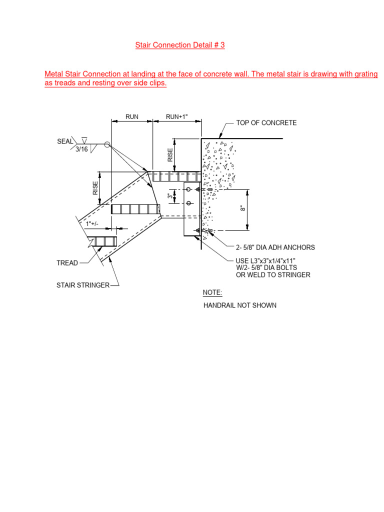 Metal Stair Connection Detail | PDF