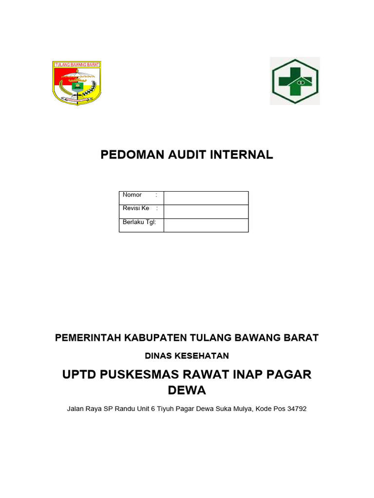 Pedoman Audit Internal | PDF | Karier & Perkembangan | Bisnis