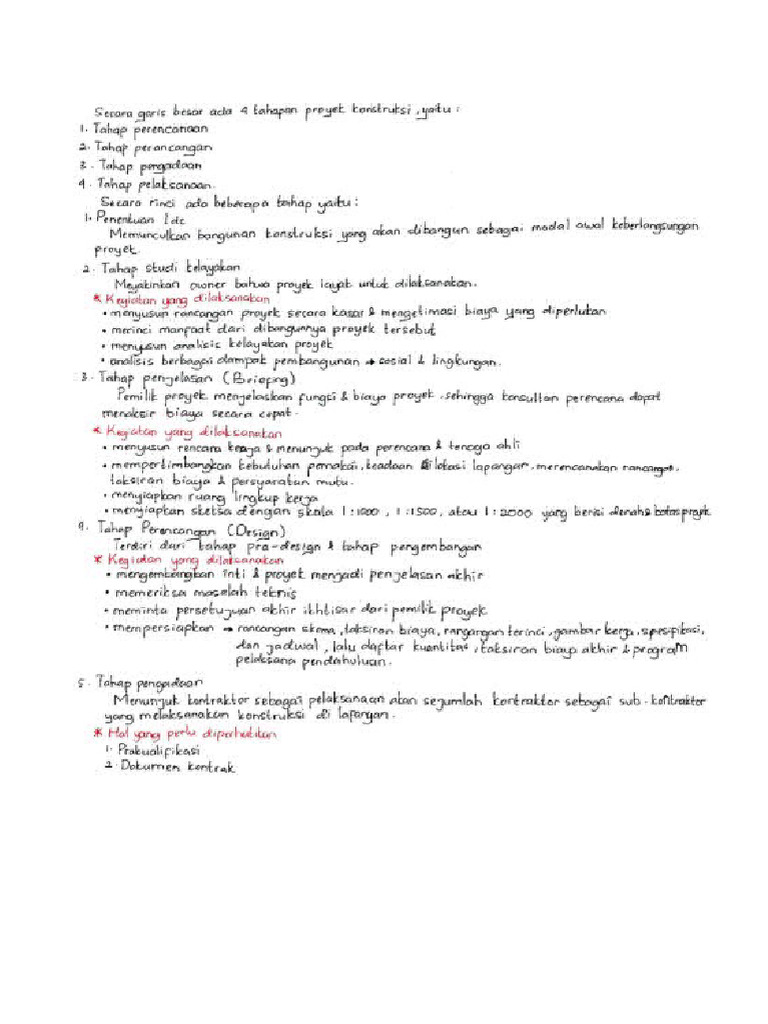 Catatan Uts Manajemen Konstruksi | PDF