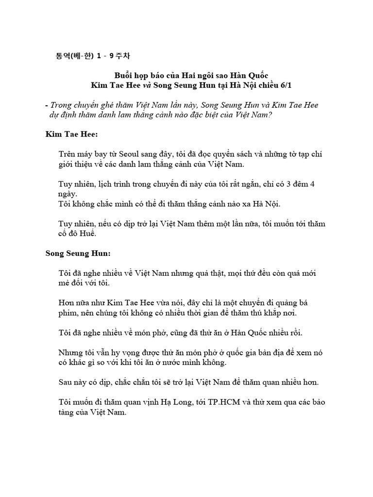 AK305 - Tuan7 - Dich Nói V-H-Lee | PDF