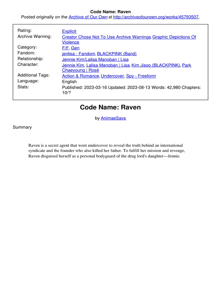 Code Name Raven | PDF