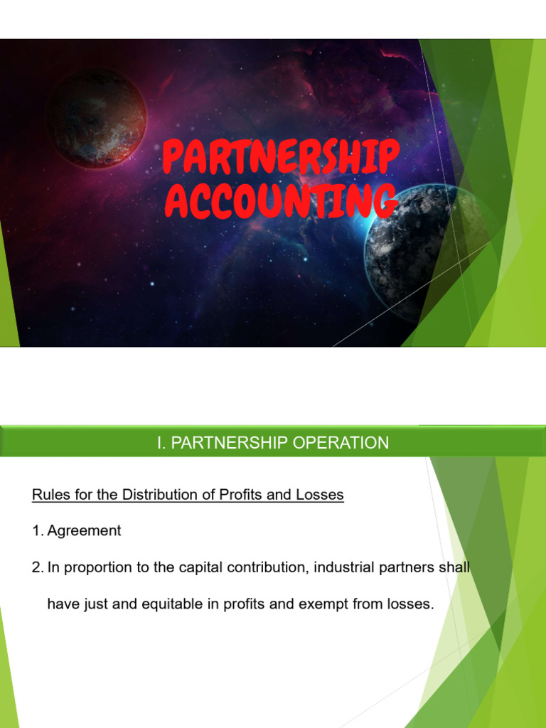 Partnership Accounting Operation | PDF | Partnership | Economies