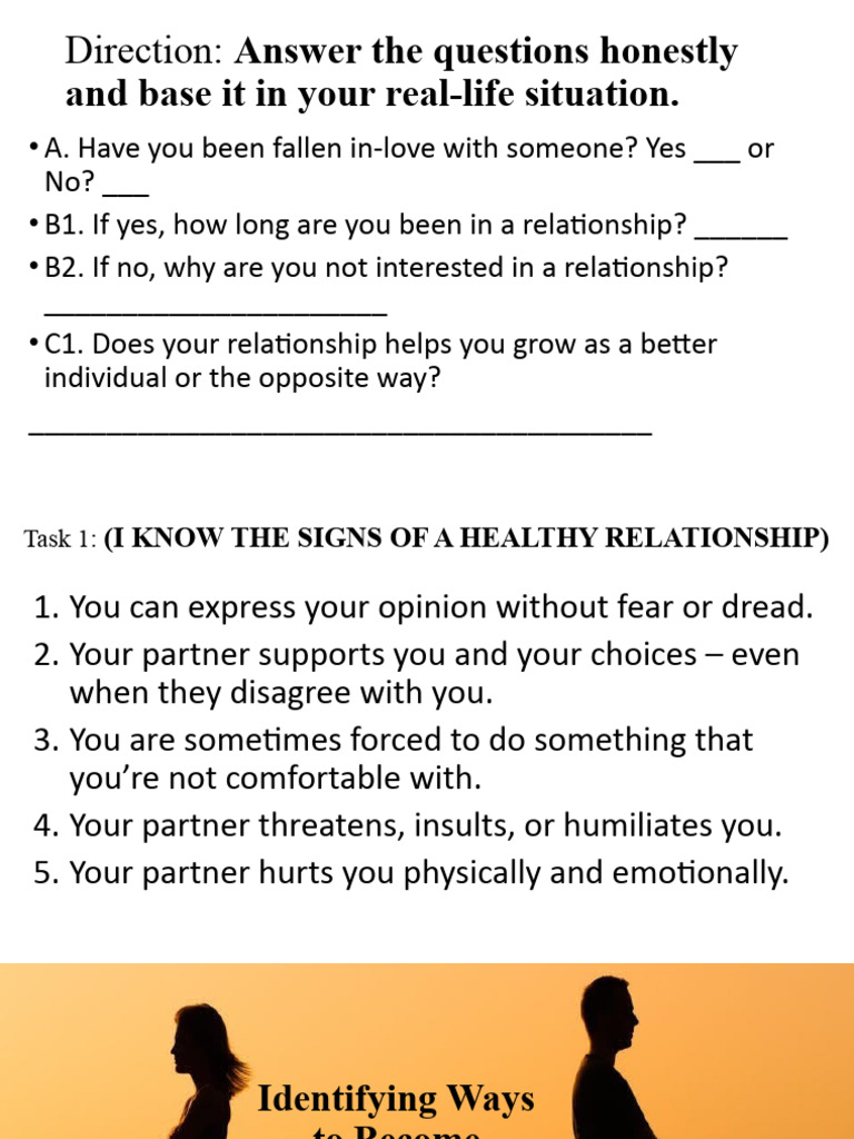 Healthy Relationship | PDF