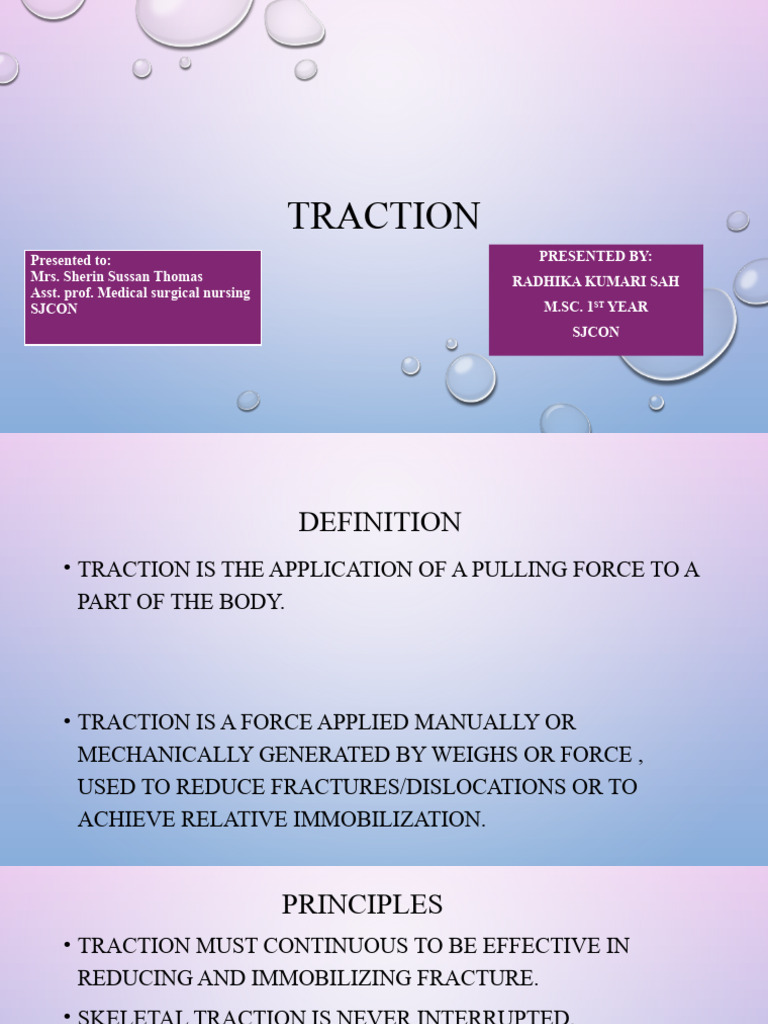 Traction | PDF | Pelvis | Causes Of Death