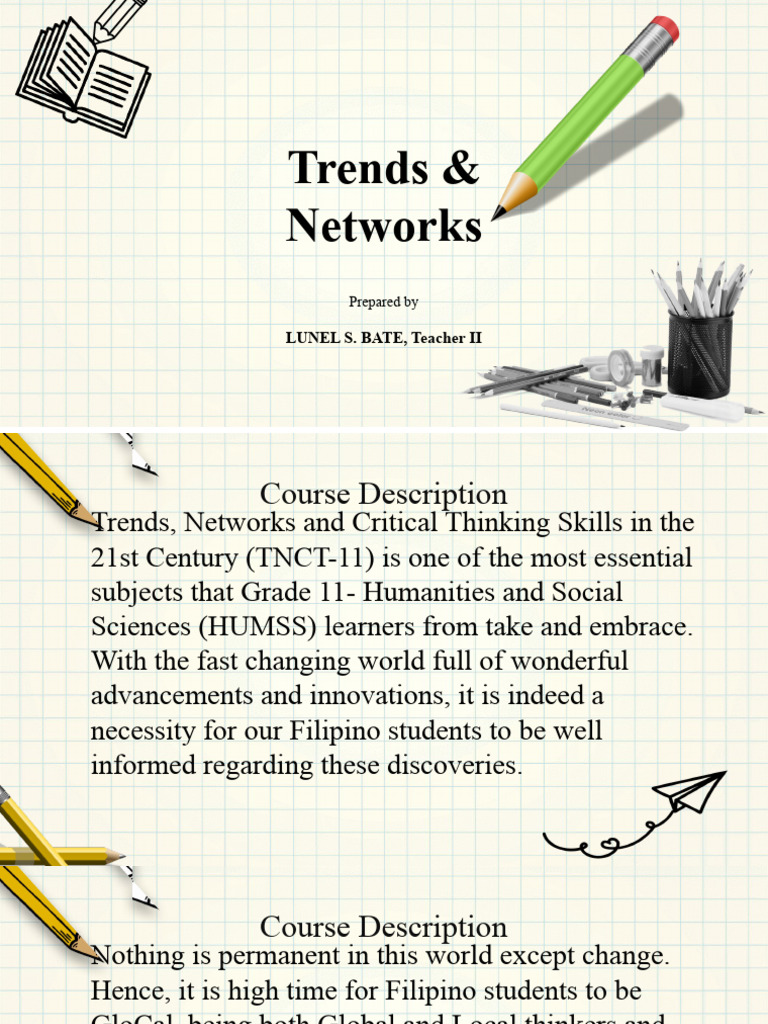 Trends & Networks-Course Outline | PDF | Cognition