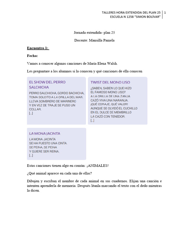 TALLER de Escritura 2 | PDF