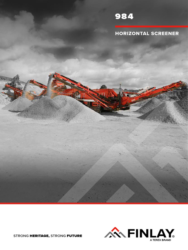 Finlay 984 Horizontal Screener | PDF | Equipment | Manufactured Goods