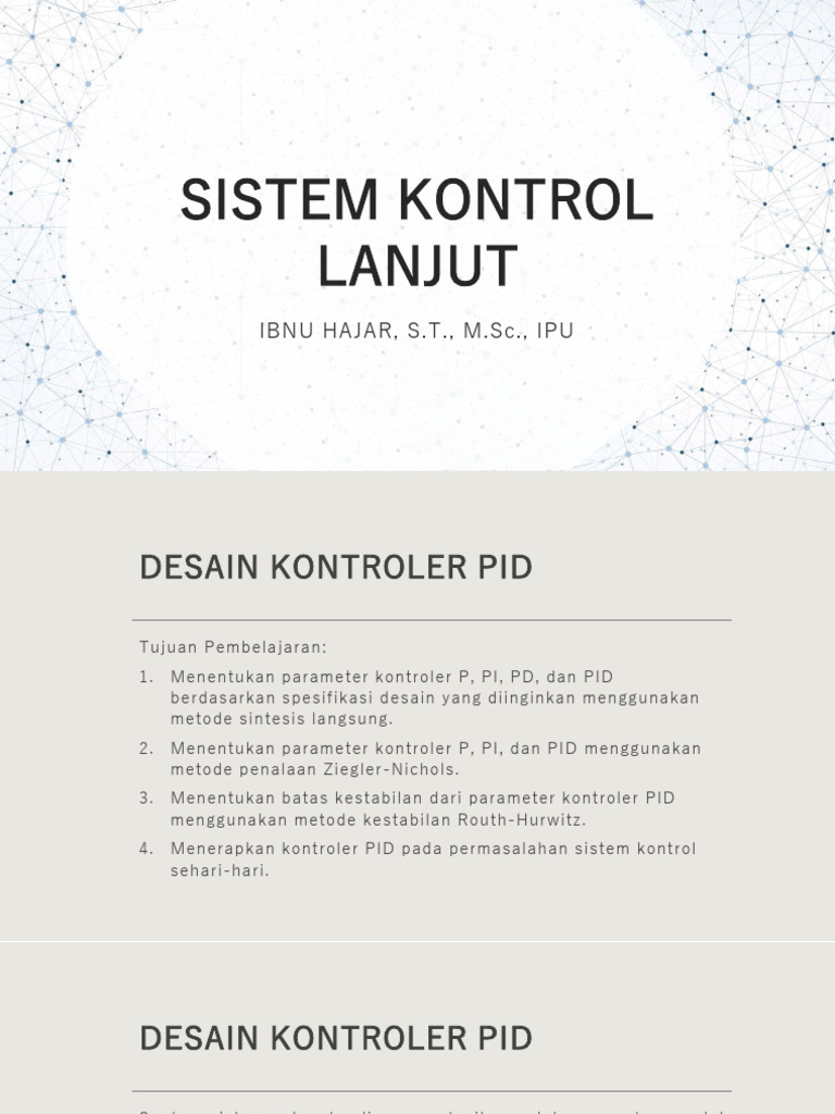 Desain Kontroler PID | PDF