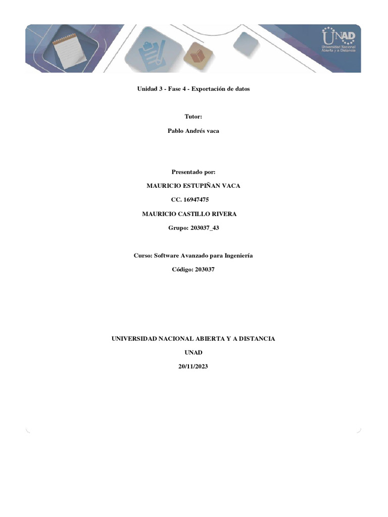 Tarea 4 Mauricio Estupiñan Vaca Full | PDF | Microsoft Excel | Matriz (Matemáticas)