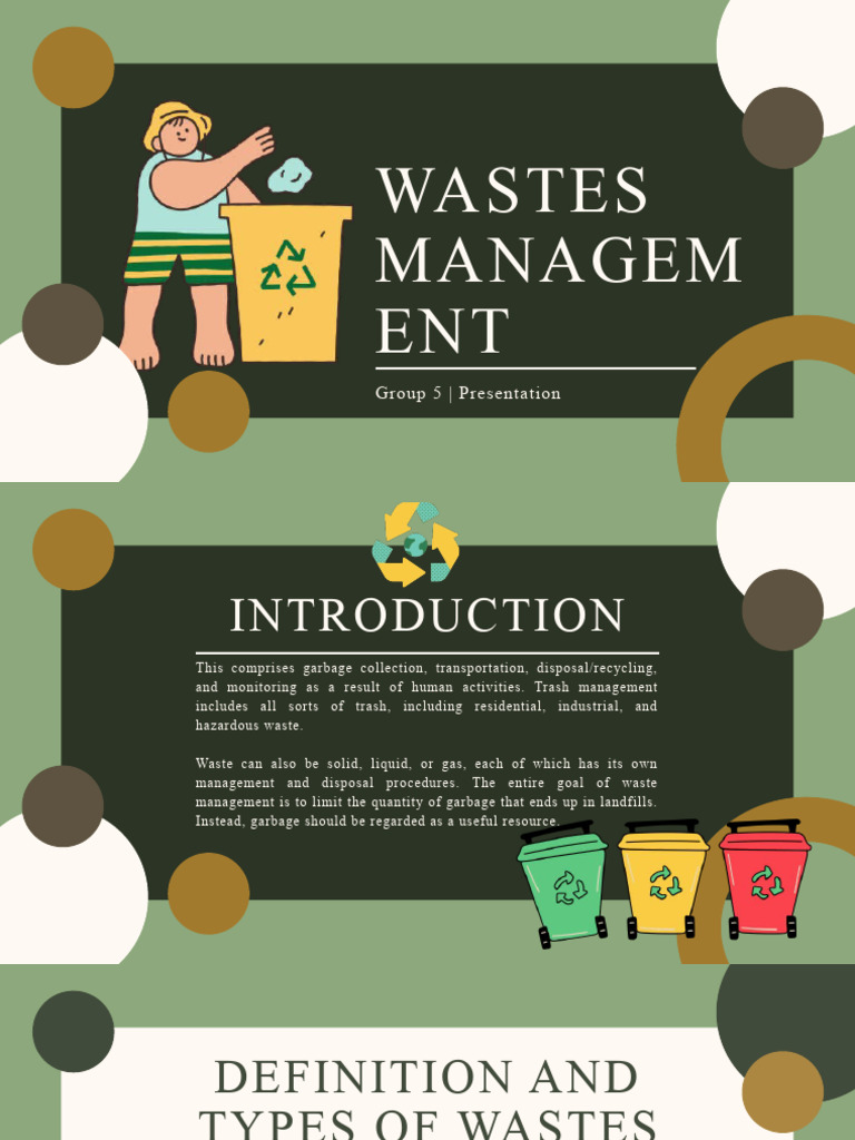 Group 5, Wastes Management Hehe | PDF | Waste | Waste Management