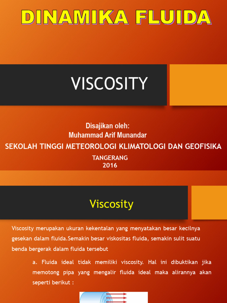 Pengertian dan Faktor Viskositas Fluida | PDF