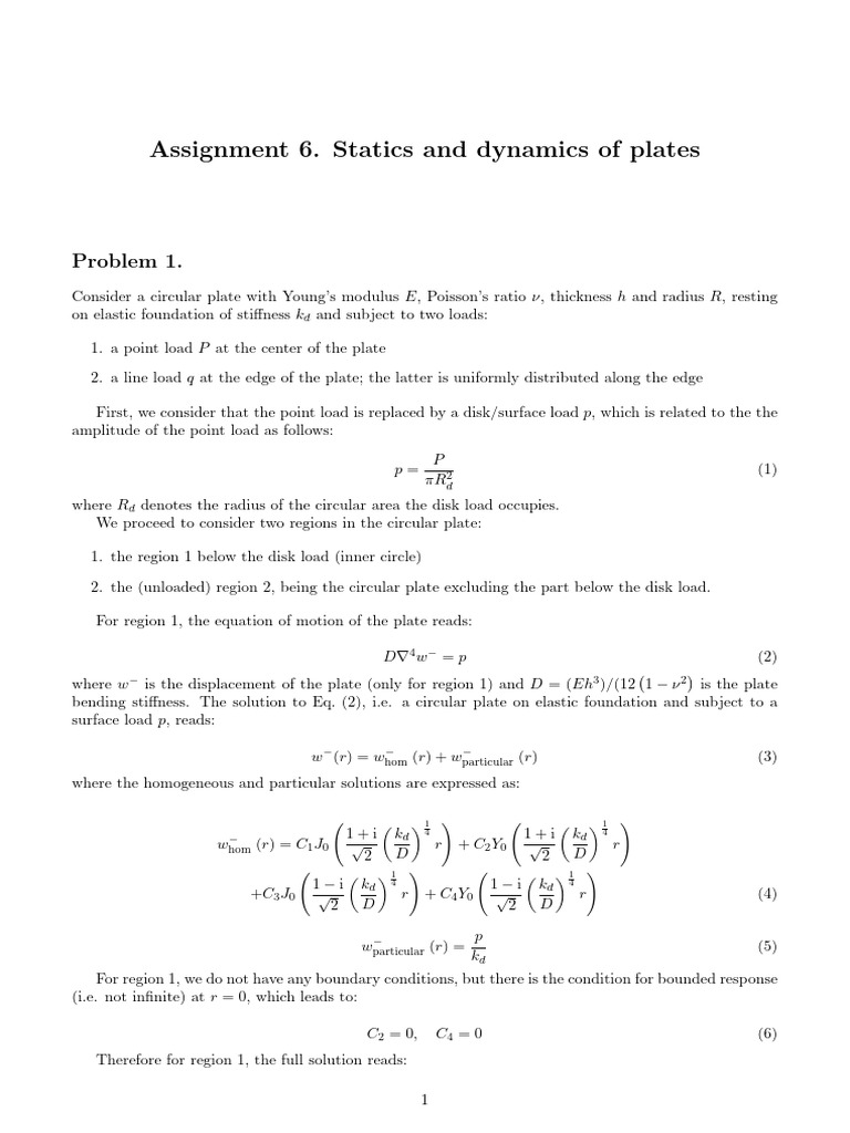 Assignment 6 2023 | PDF | Normal Mode | Equations