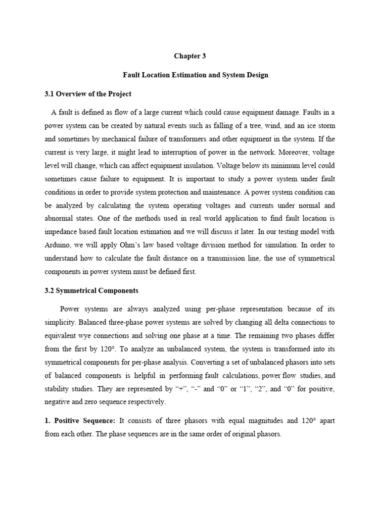 Fault Location Estimation And Design Pdf Scada Transmission Line