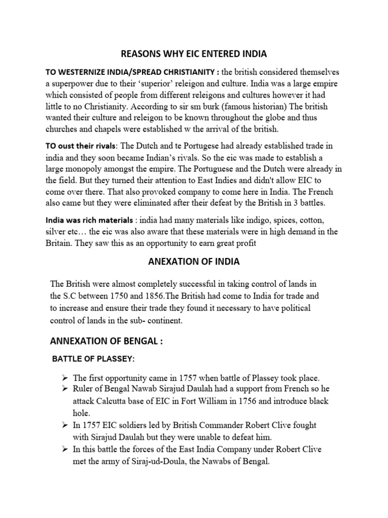 British Arrival Notes by Wania | PDF | South Asia | British India