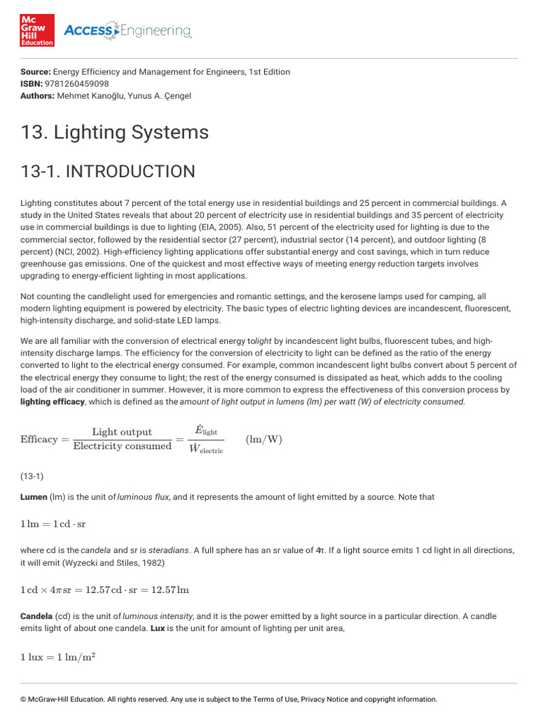 Lighting Systems | PDF | Incandescent Light Bulb | Fluorescent Lamp