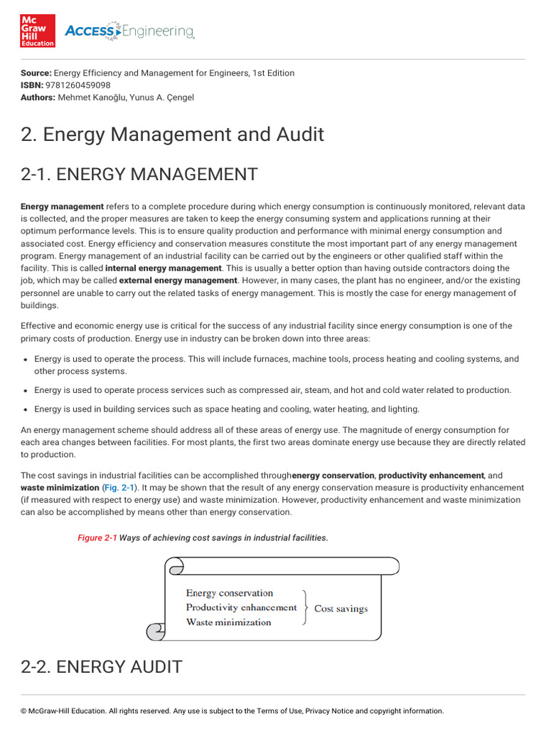 Energy Management and Audit - UNIT 2 | PDF | Energy Conservation ...